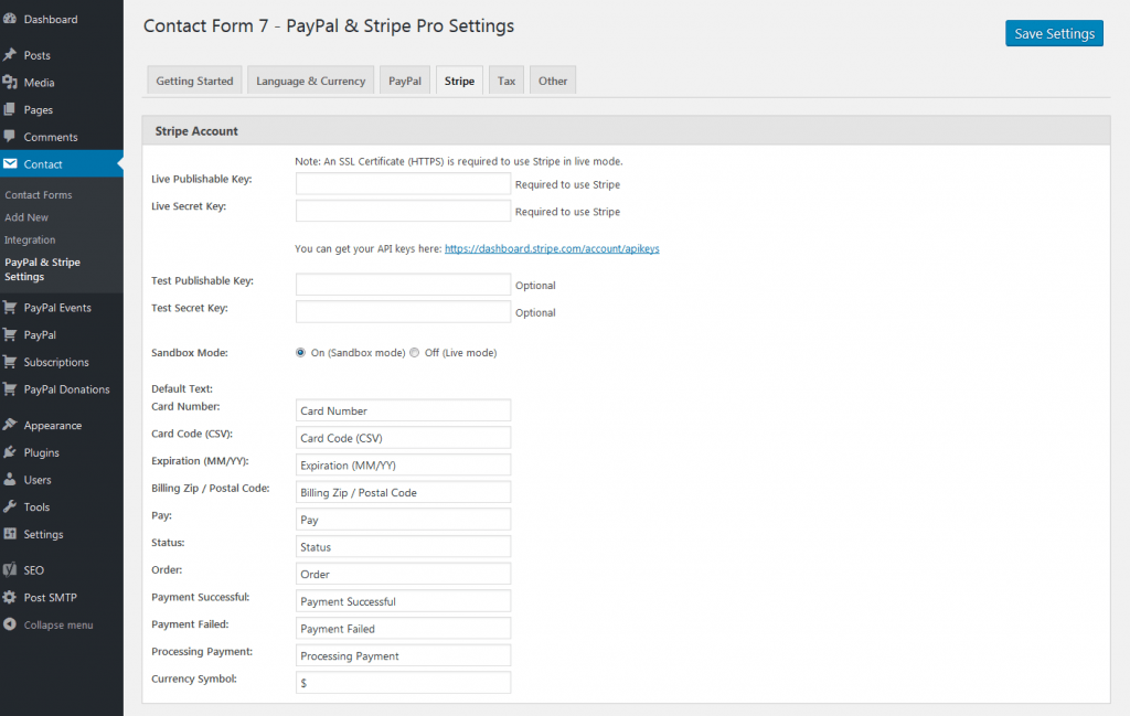 Contact Form 7 - PayPal & Stripe Add-on Pro - WPPlugin LLC